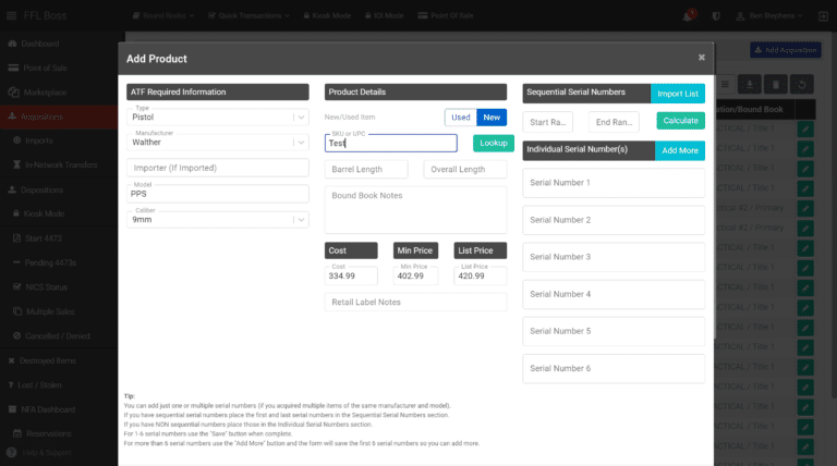 FFL Boss – Rated #1 Best FFL Software Bound Book