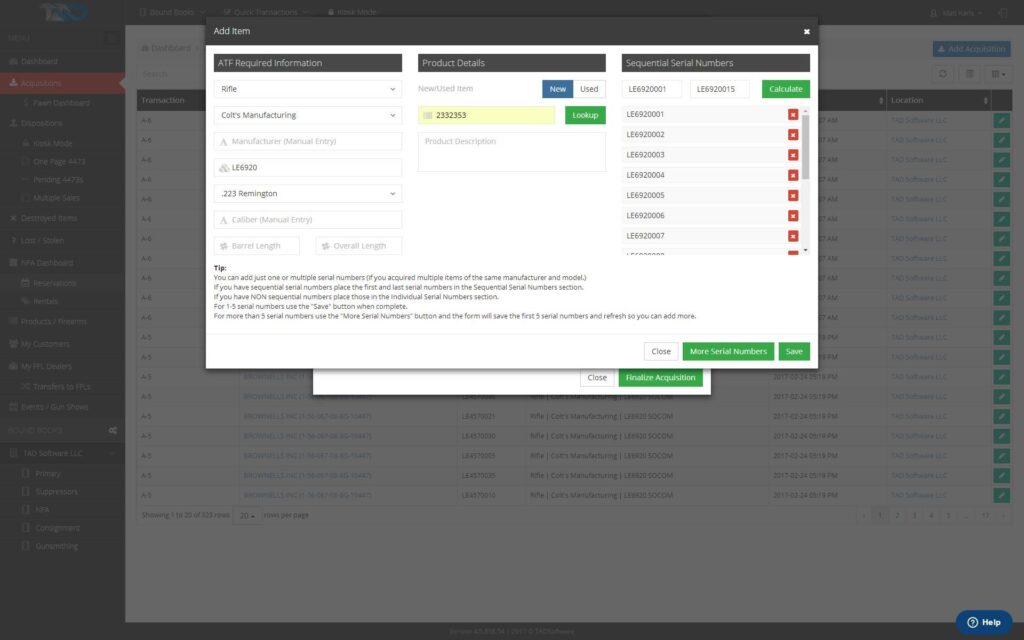 Sequential-Serial-Numbers – FFL Boss